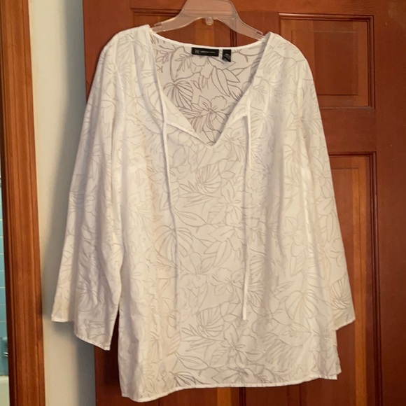 INC International Concepts | Tops | Inc Long Sleeve Overhead Blouse ...